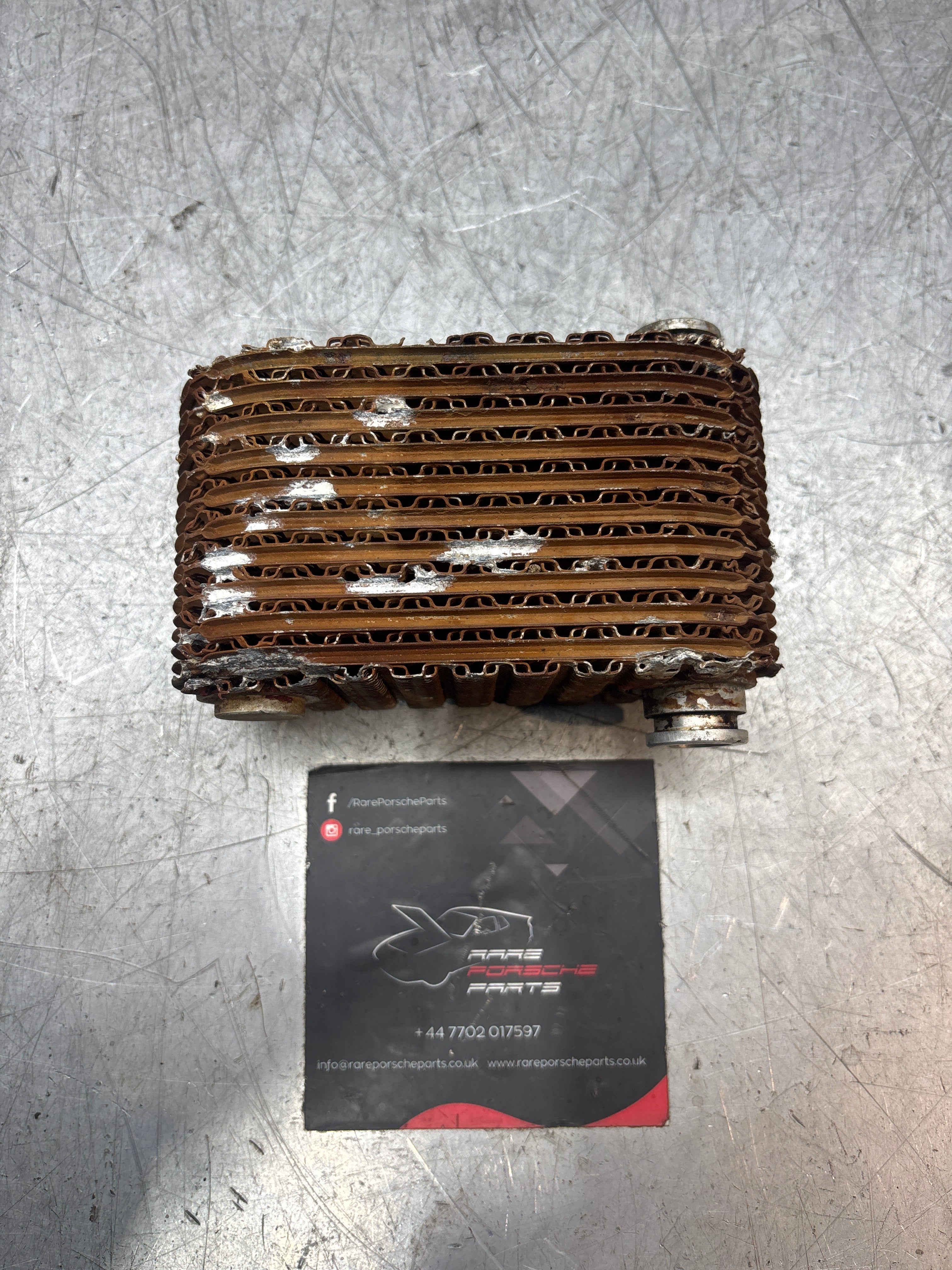 Porsche 924S 944 oil-water radiator, oil cooler 94410716501 used – Rare ...