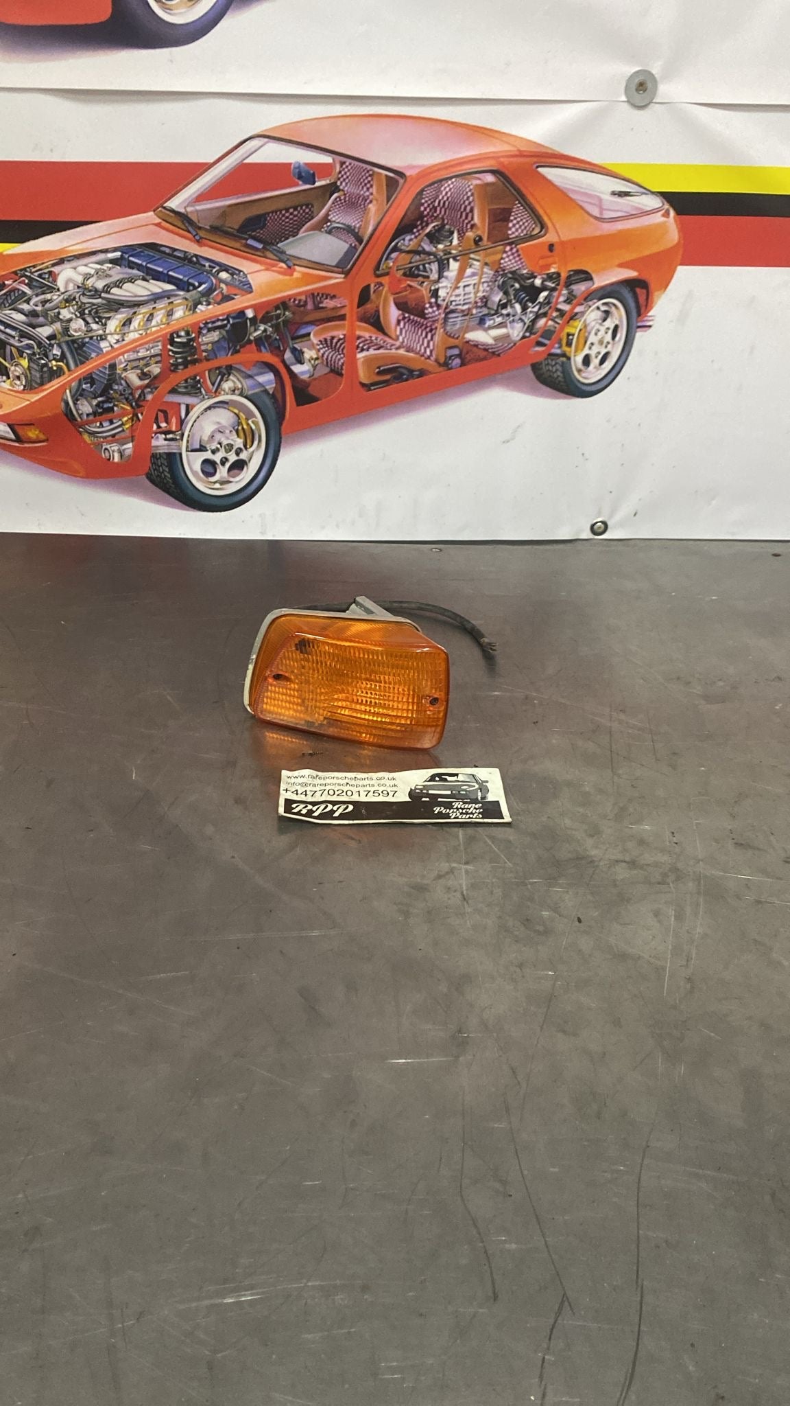 Porsche 928 S4 GT GTS right indicator unit, 92863142122 used, study ph ...