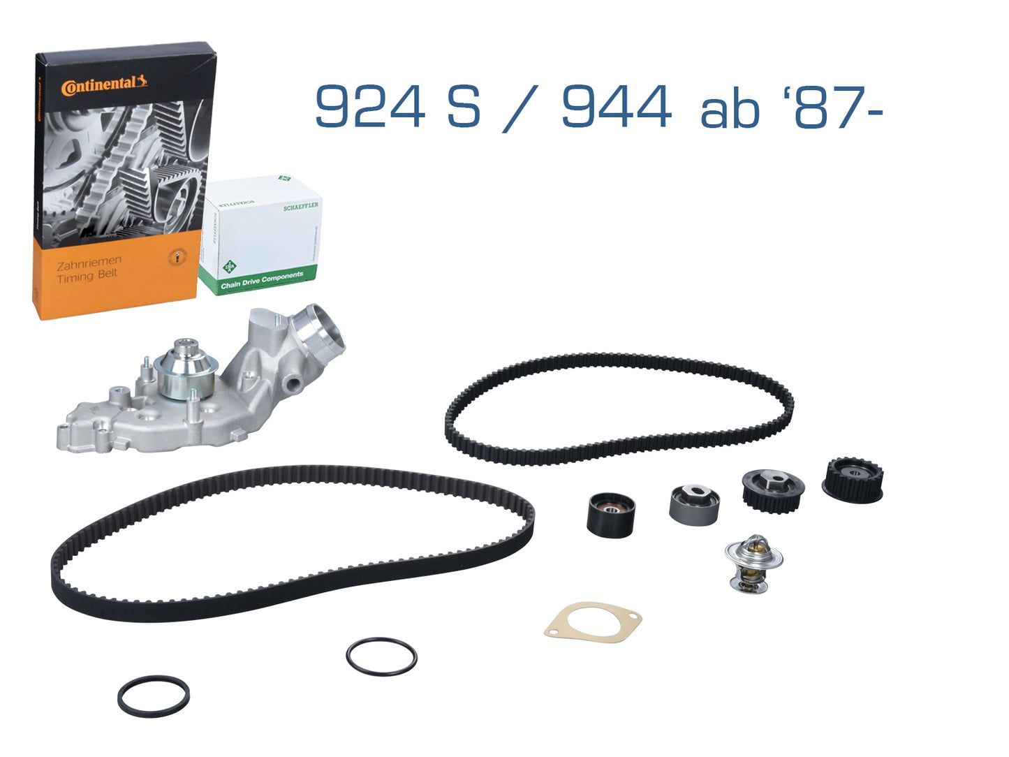 Water pump + timing belt for Porsche 924S 944 2.5 from '87 set – Rare ...