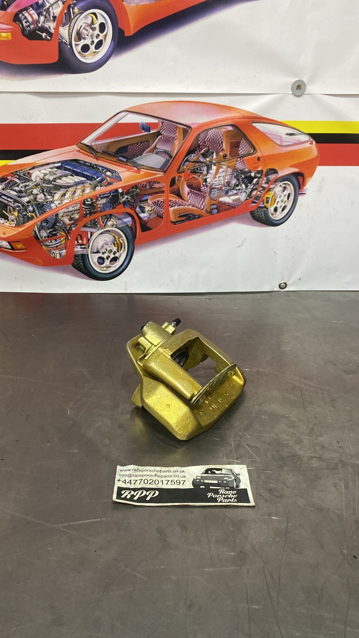 Porsche 924S 924 Turbo 944 Rear right, O/S brake caliper, rebuilt, 944 ...