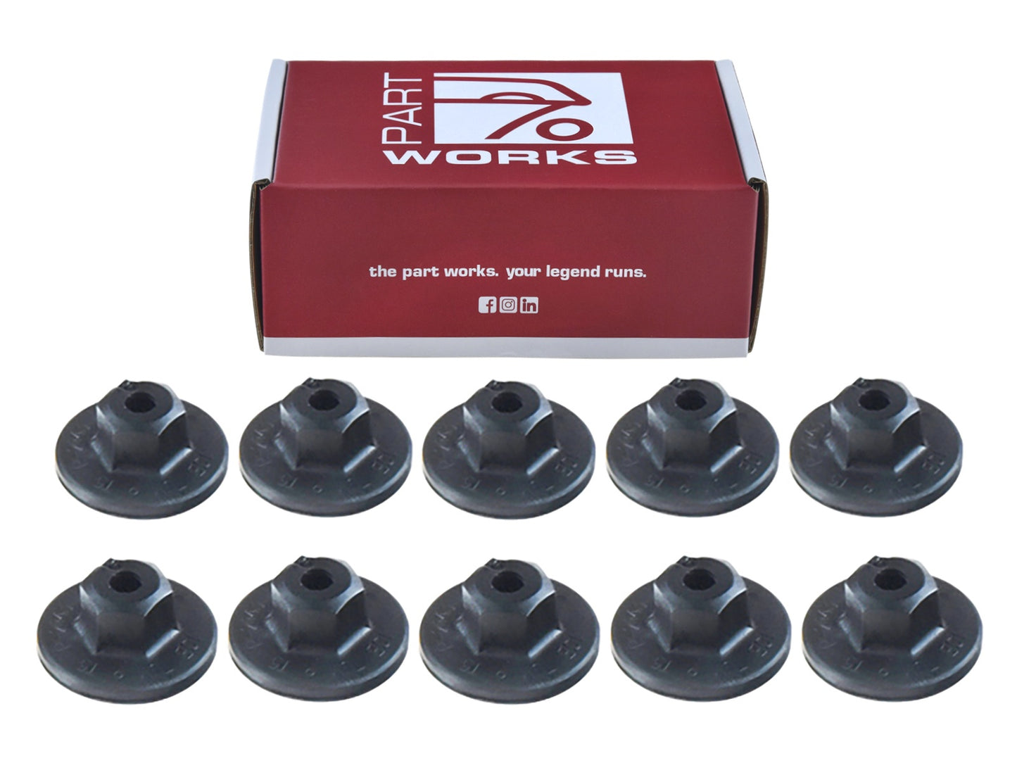 10x plastic nut M5 for Porsche 964/993/928/996/997/986 fairing 9990490 ...