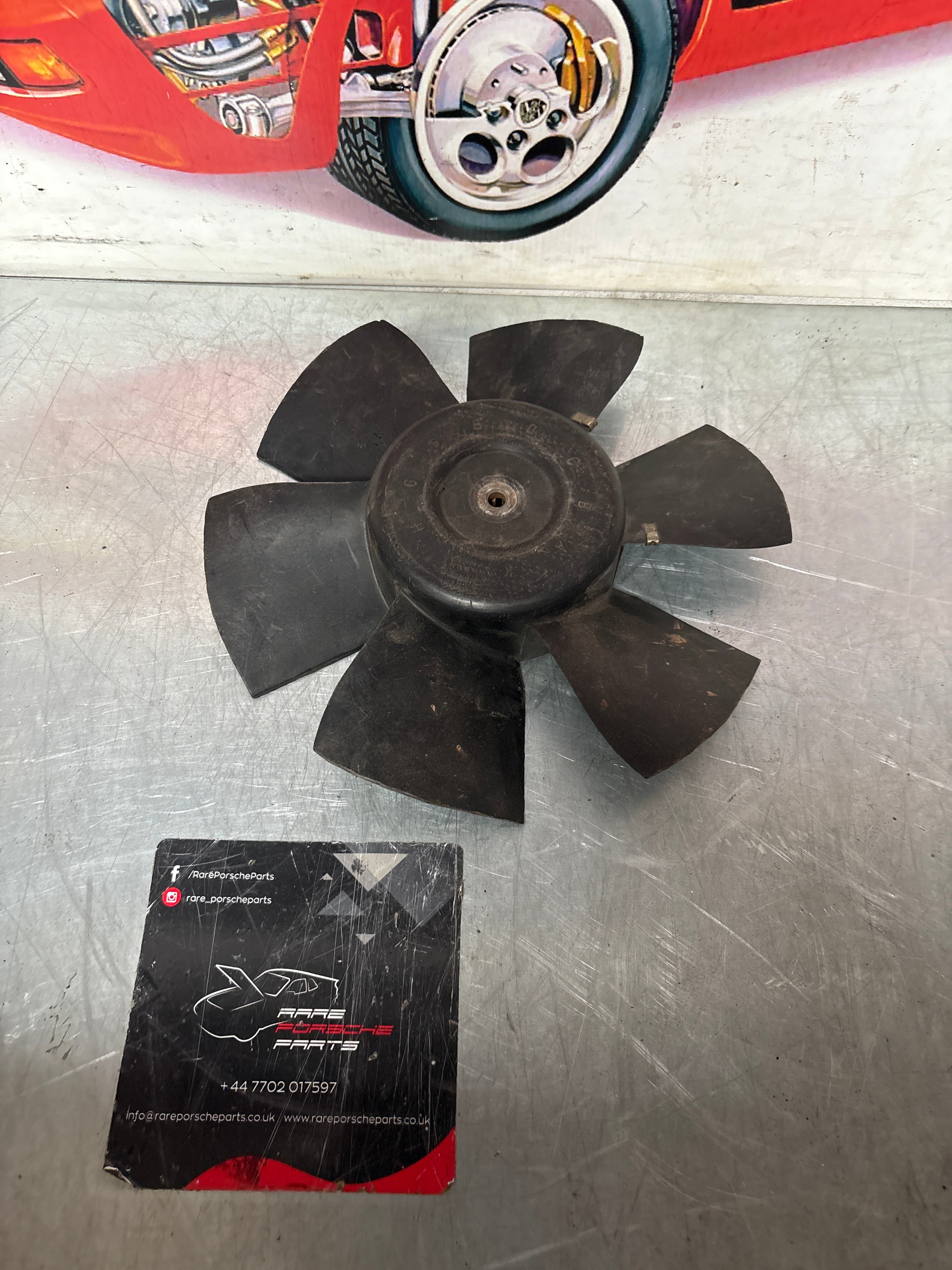 Porsche 944 six blade radiator fan 94462402103, used – Rare Porsche Parts