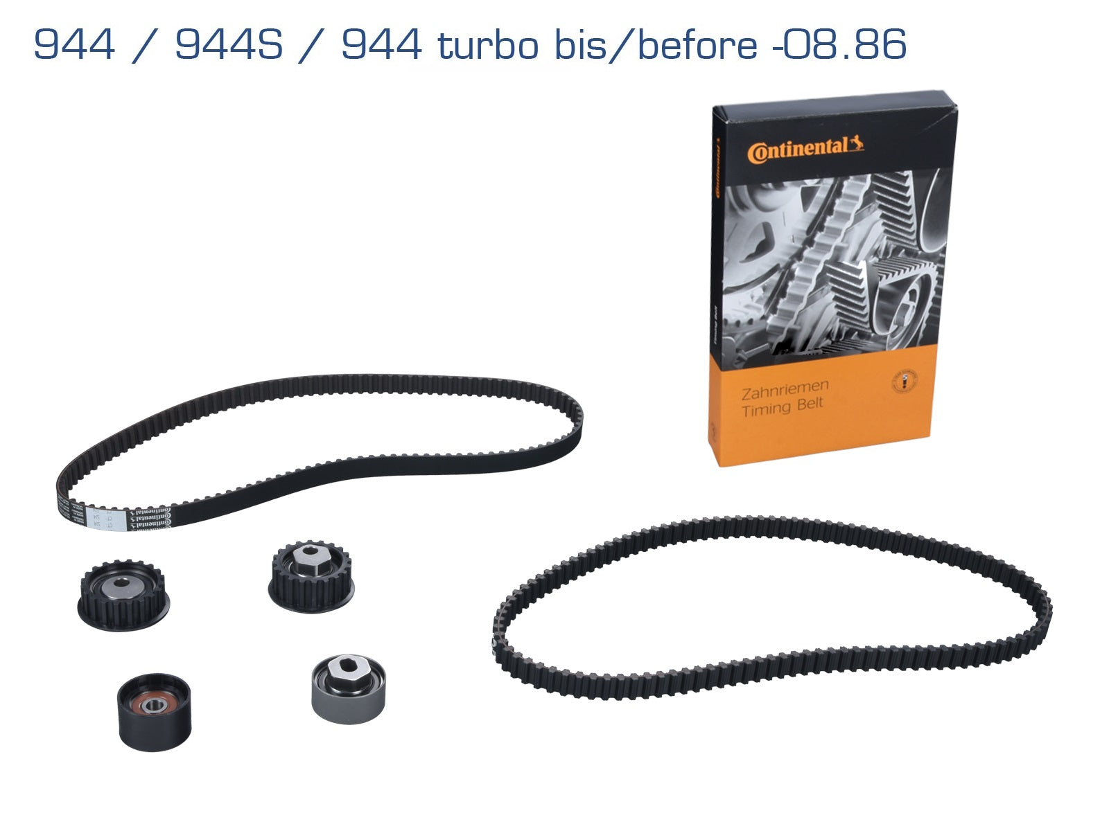 Timing belt set for Porsche 924S 944 turbo until -'87 – Rare Porsche Parts