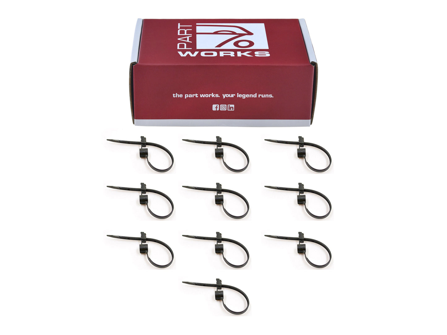 10x cable ties engine compartment for Porsche 964 924 944 968 wiring h ...