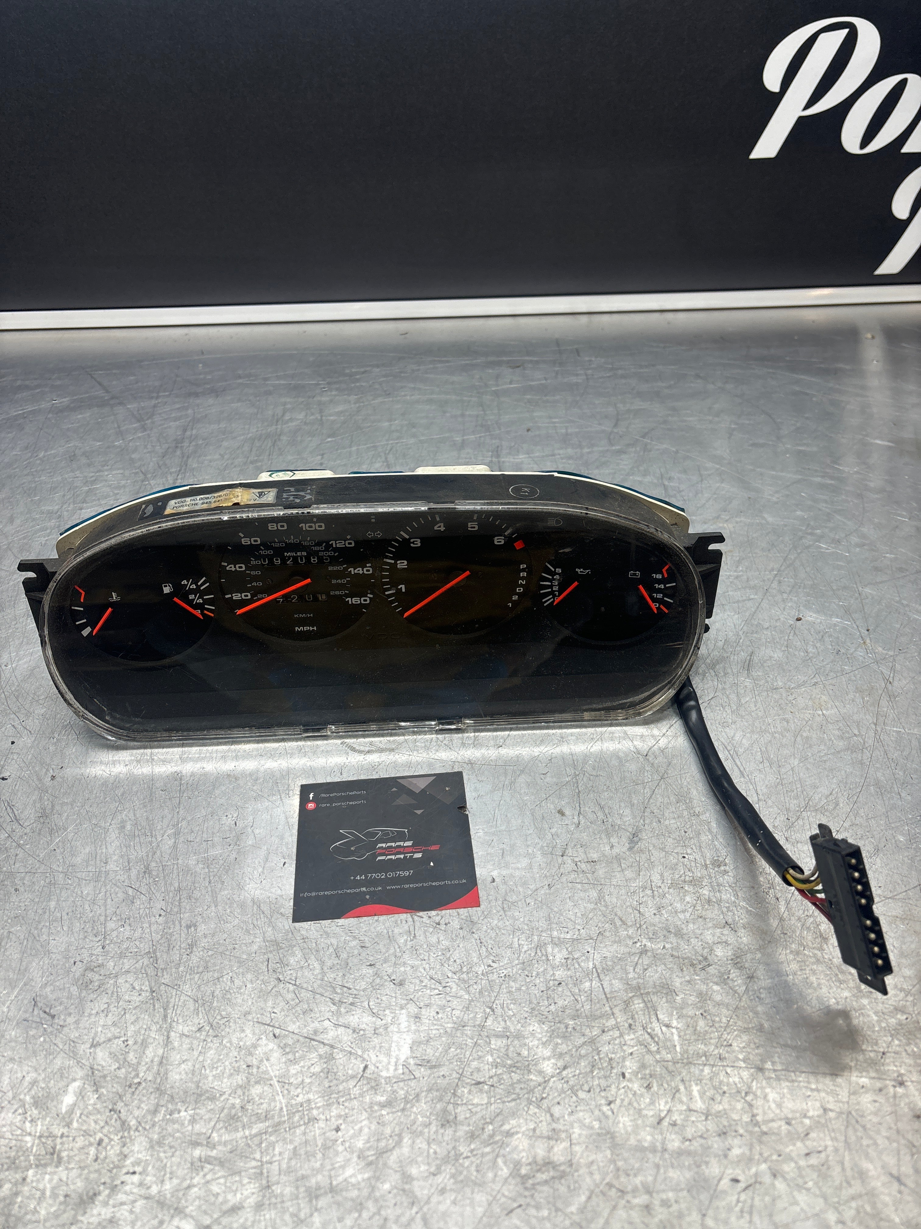 Porsche 944 instrument cluster speedometer 94564131107,86-89, used ...