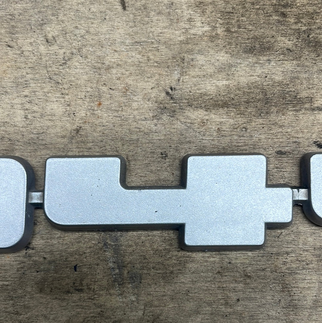 Porsche 944. rear hatch badge. original in silver – Rare Porsche Parts