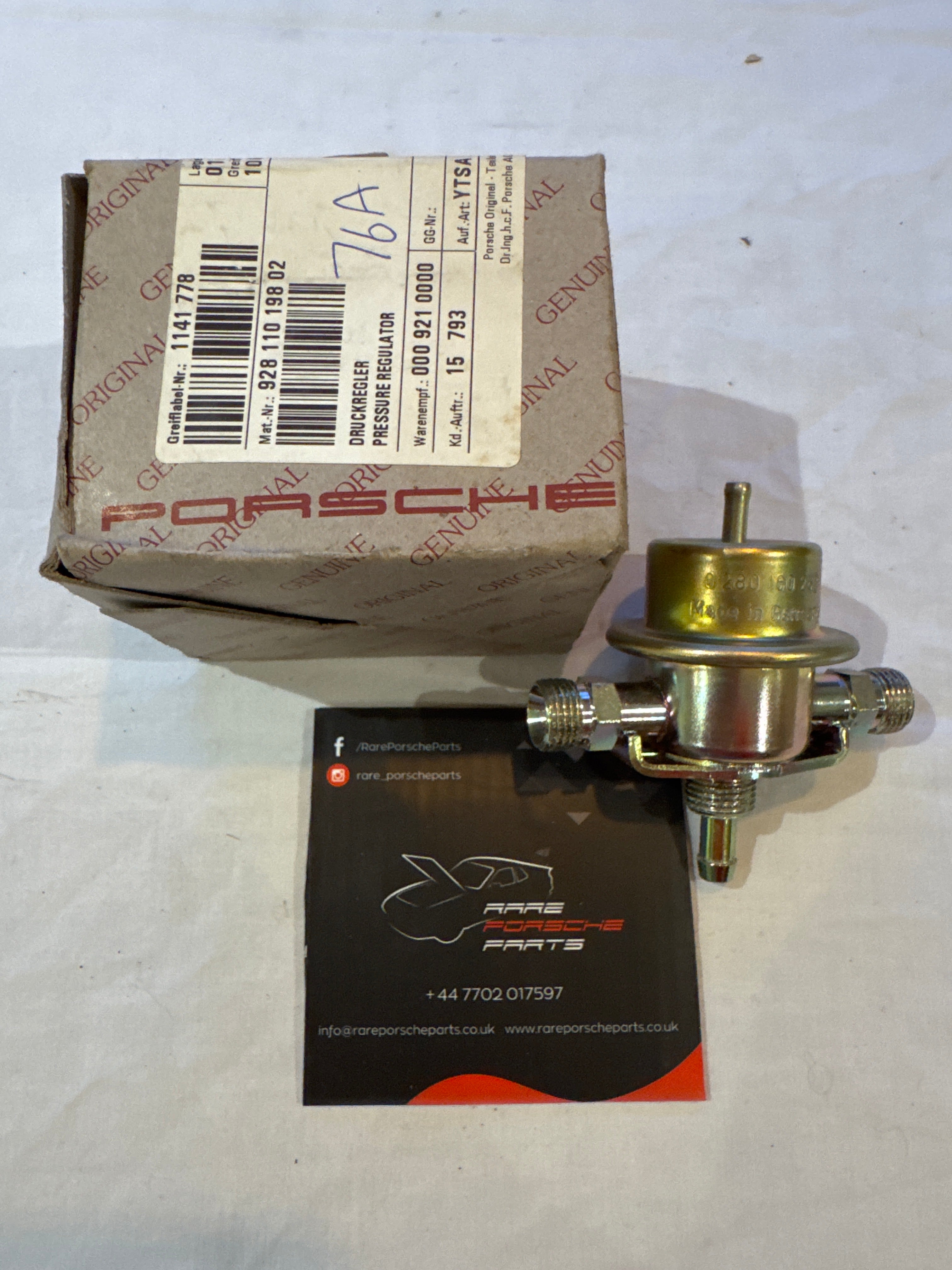 Porsche 928 pressure regulator 92811019802 NOS – Rare Porsche Parts