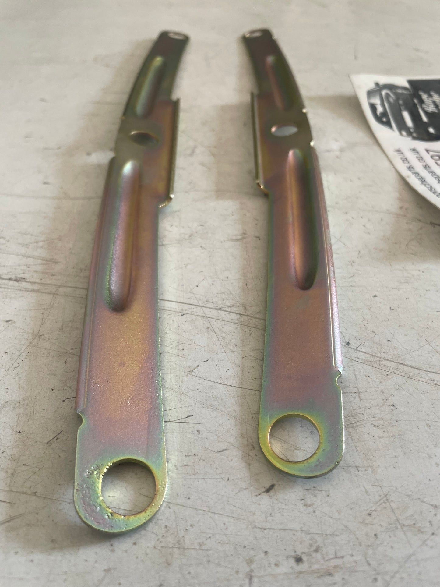 Porsche 944 pair of wing to front valance attachment strip early cars ...