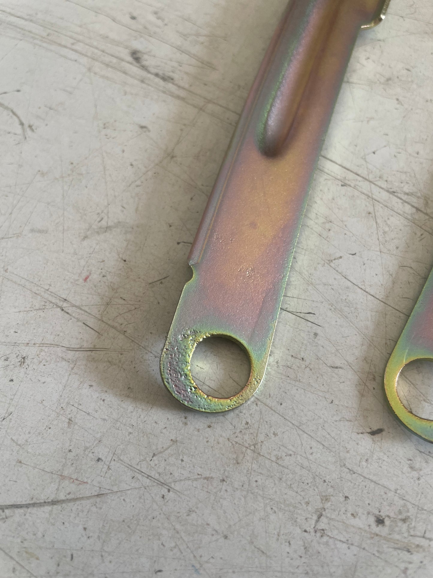 Porsche 944 pair of wing to front valance attachment strip early cars ...