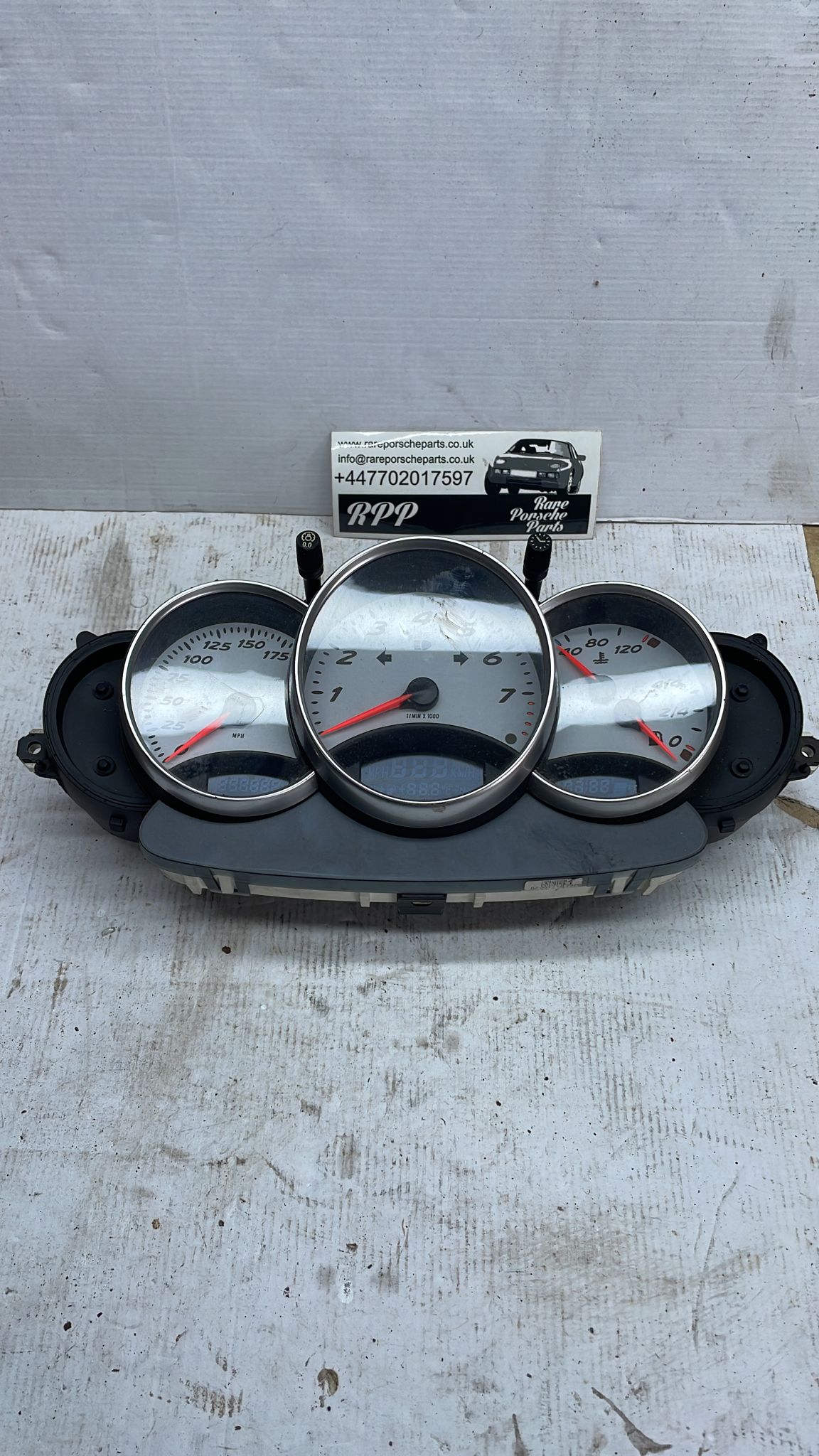 Porsche Boxster S 986 Dash Clocks Instrument Cluster Speedo MPH, used ...