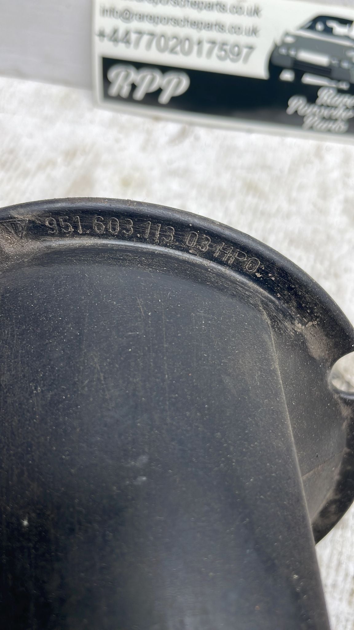 Porsche 928 Alternator Cooling Ventilation Cowl 95160311303, used ...