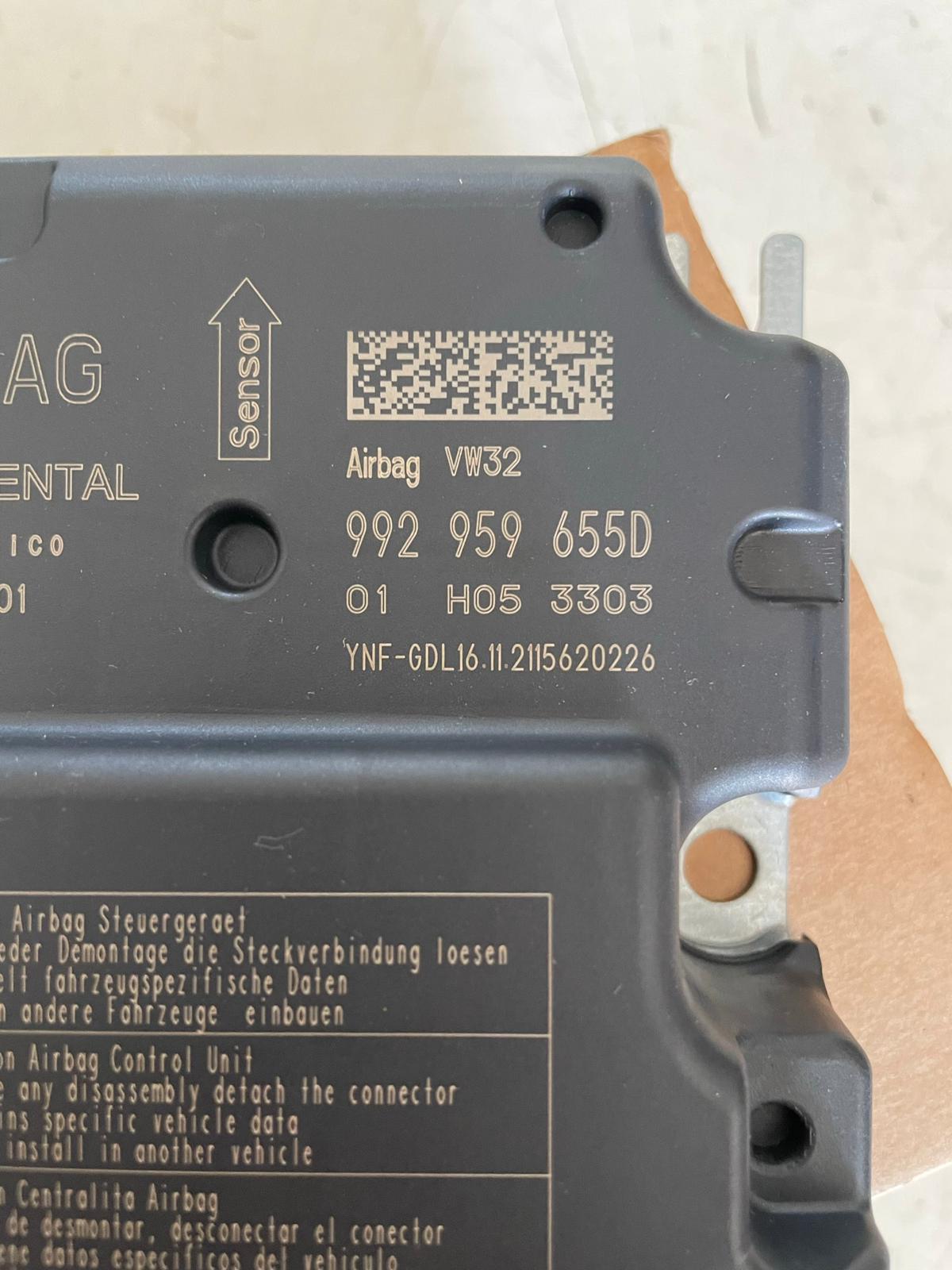 Porsche 911 992 Control Unit For Airbag 992959655D, new – Rare Porsche ...