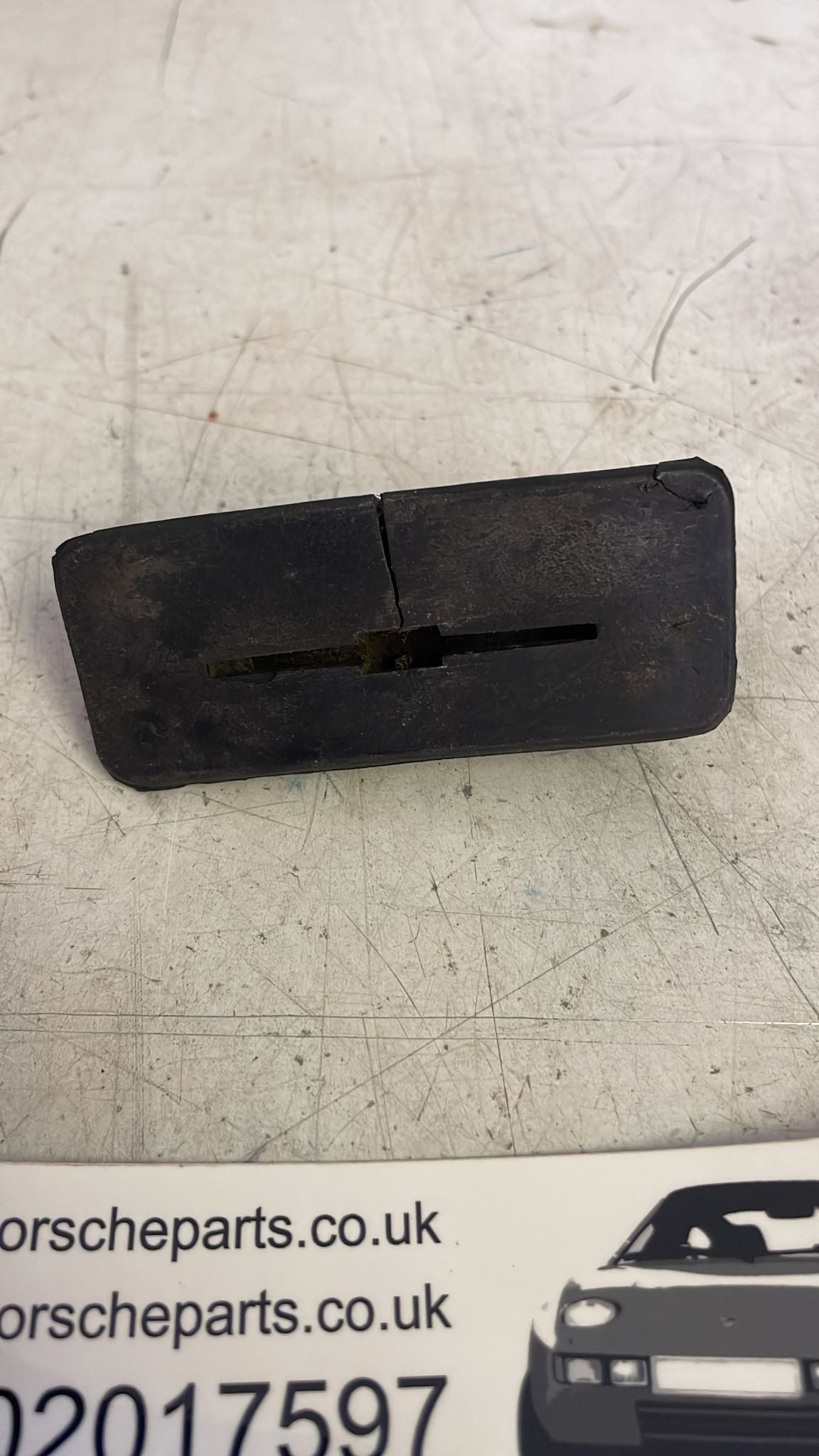 Porsche 924 front bumper, driving light buffer, rubber pad, left 47780 ...