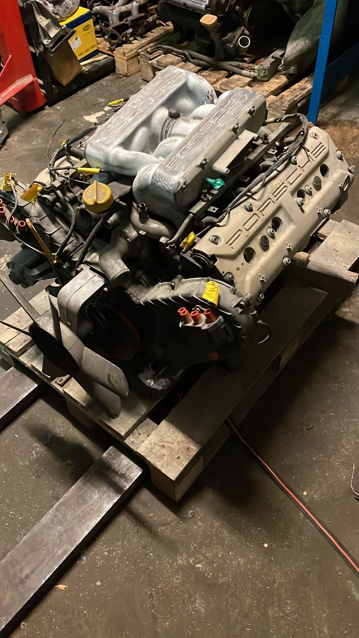 Porsche 928 S4 engine M28/41, unknown condition, turns by hand spares ...