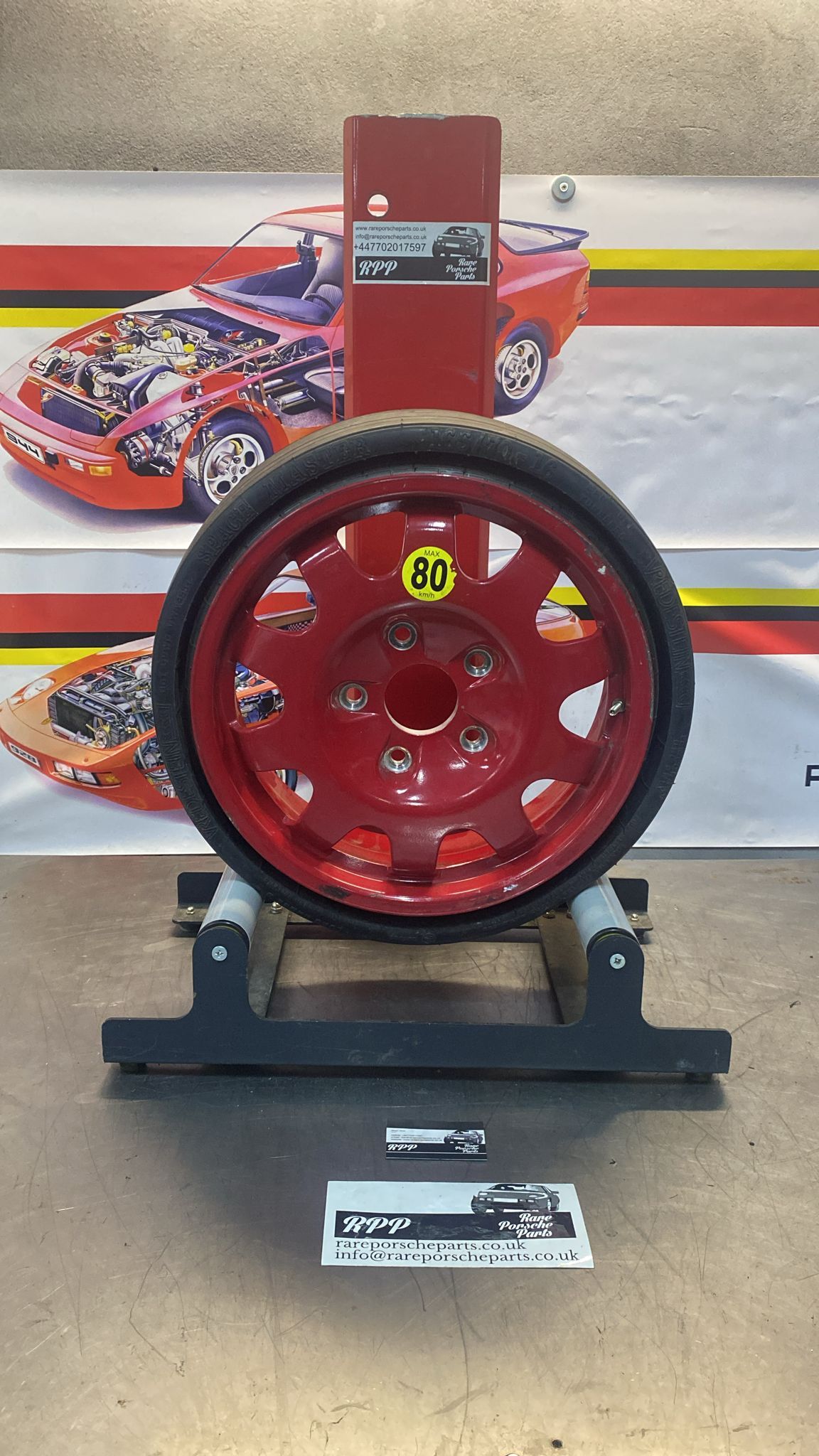 Porsche 965 911 Turbo Spare Wheel and Tire 96536213000 – Rare Porsche Parts