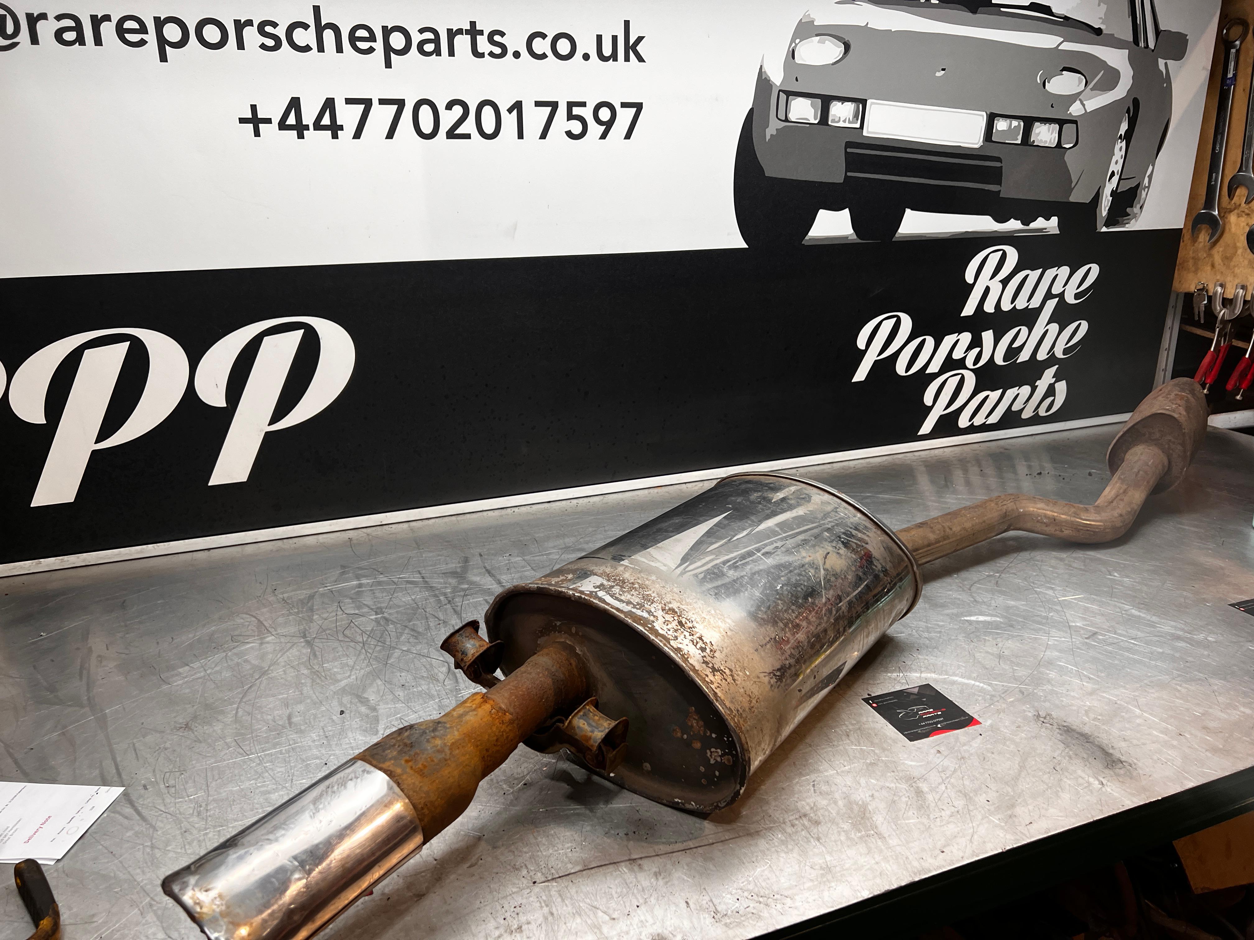 Porsche 944 S S2 genuine exhaust system rear muffler, used 94411104103 ...